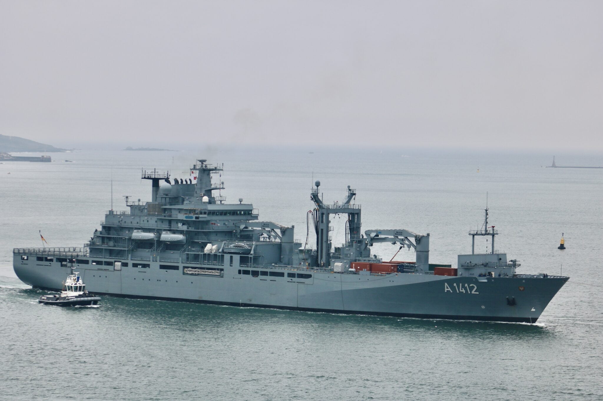 GERMAN REPLENISHMENT SHIP IN PLYMOUTH