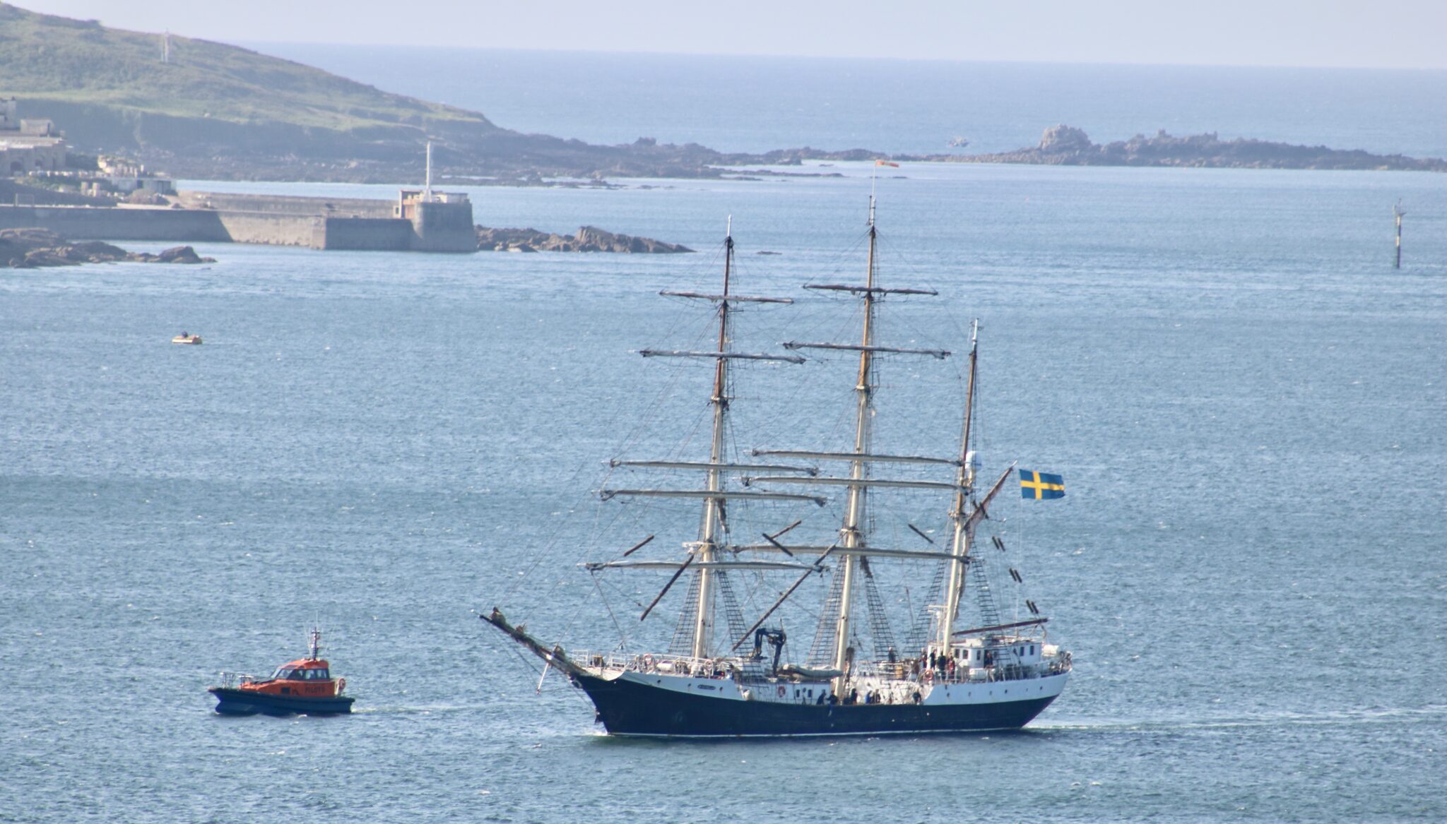 TALL SHIP GUNILLA BACK IN PLYMOUTH