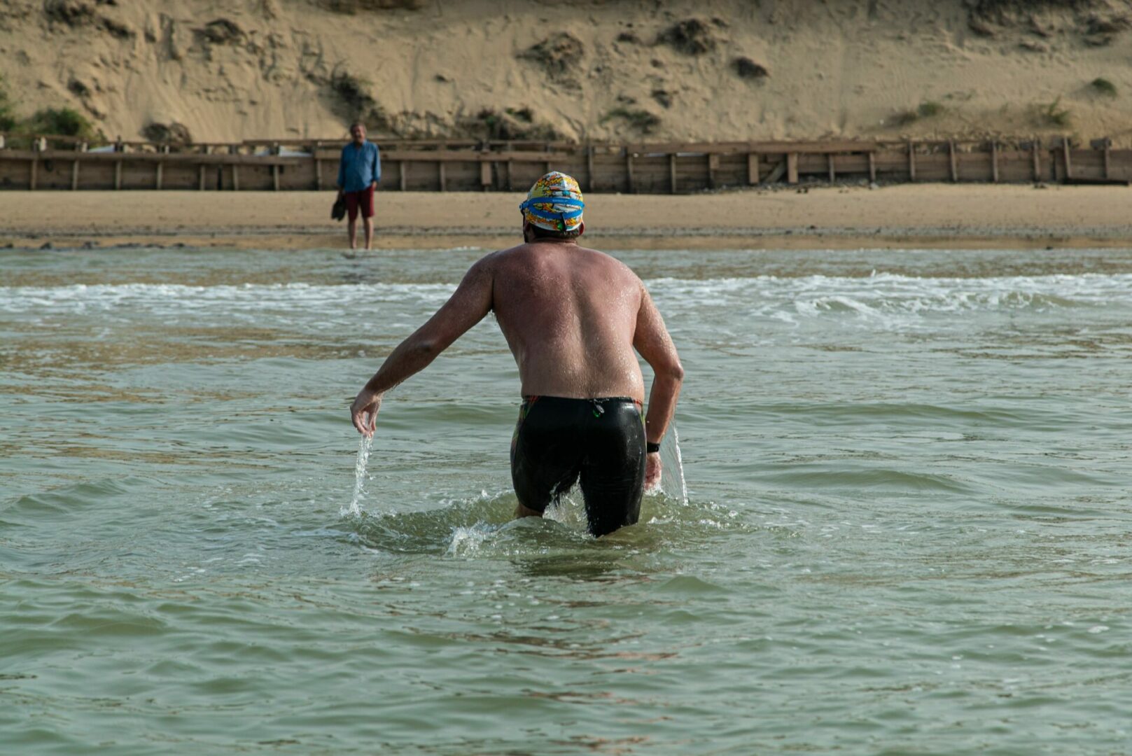 TIM COMPLETES HIS SOLO CHANNEL SWIM