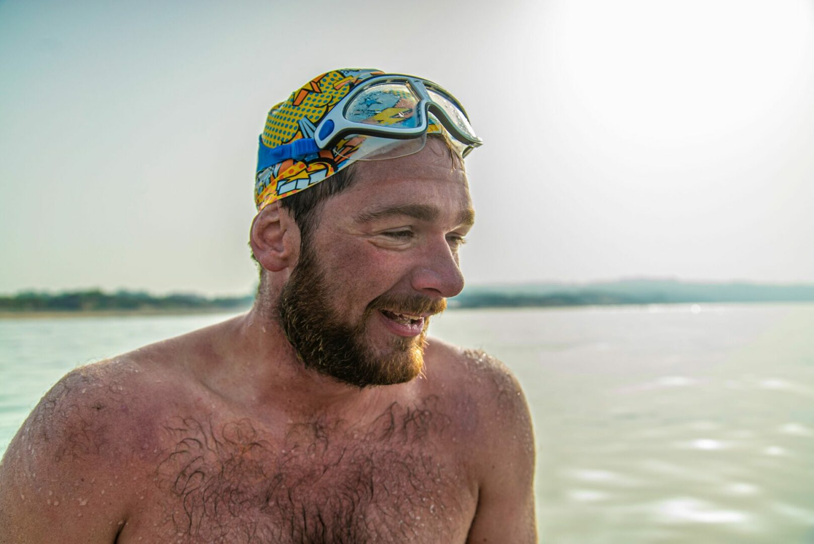 TIM COMPLETES HIS SOLO CHANNEL SWIM