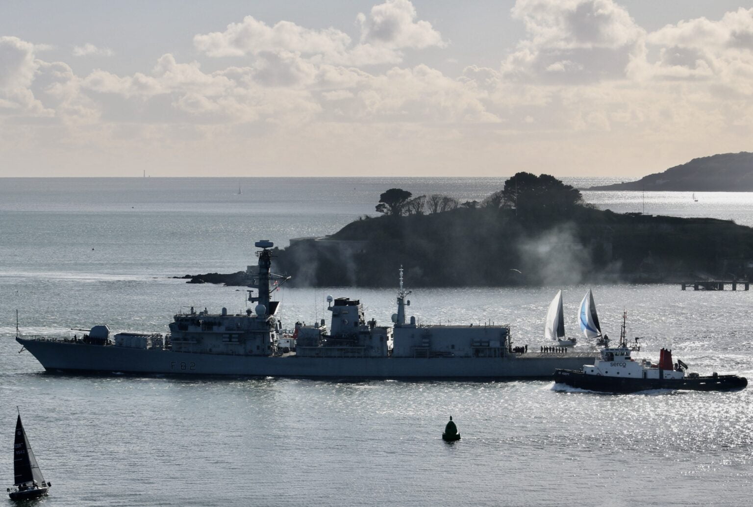 HMS SOMERSET RETURNS TO SEA