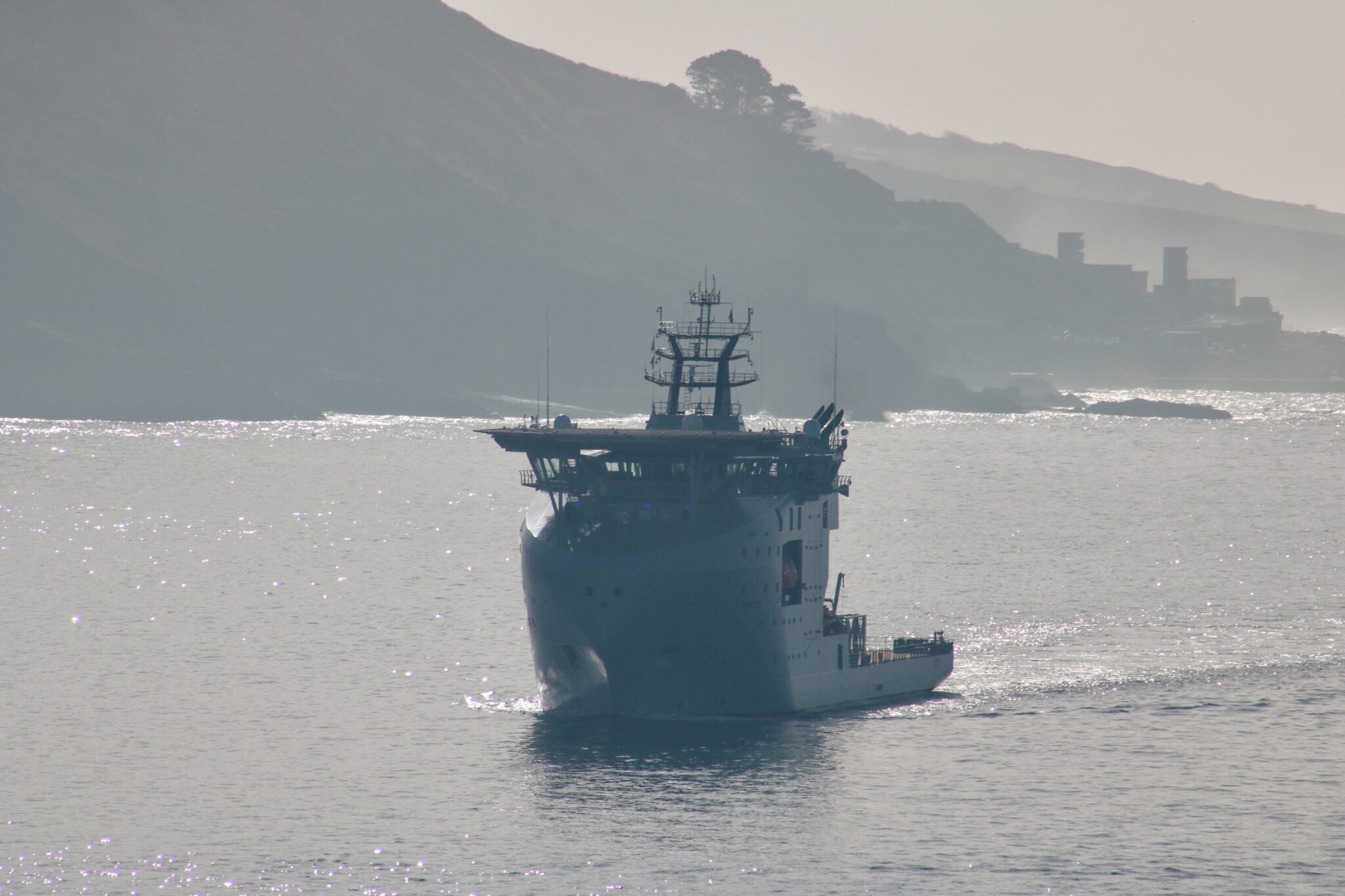 THE FIRST VISIT OF RFA PROTEUS IN PLYMOUTH