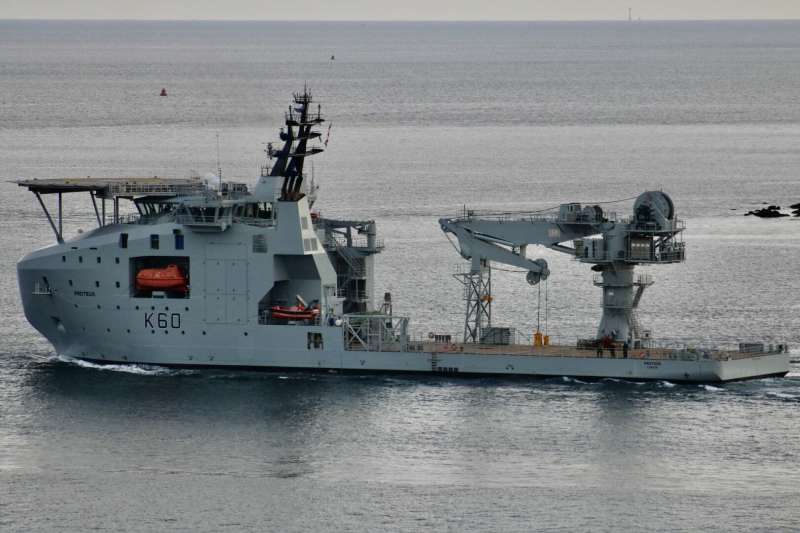 SURVEILLANCE SHIP PROTEUS IN THE SOUND