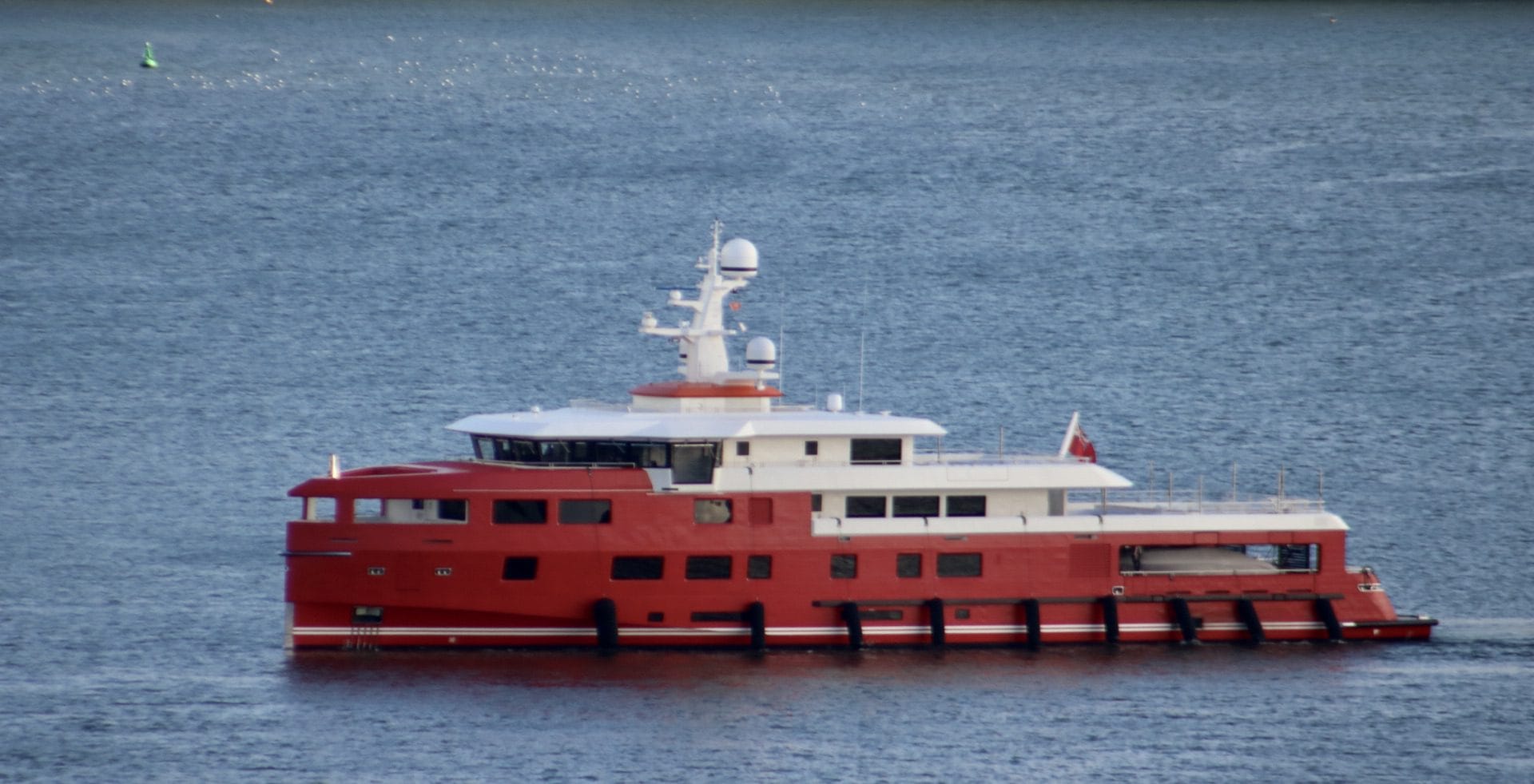 THE RED AKULA SUPER-YACHT ARRIVES