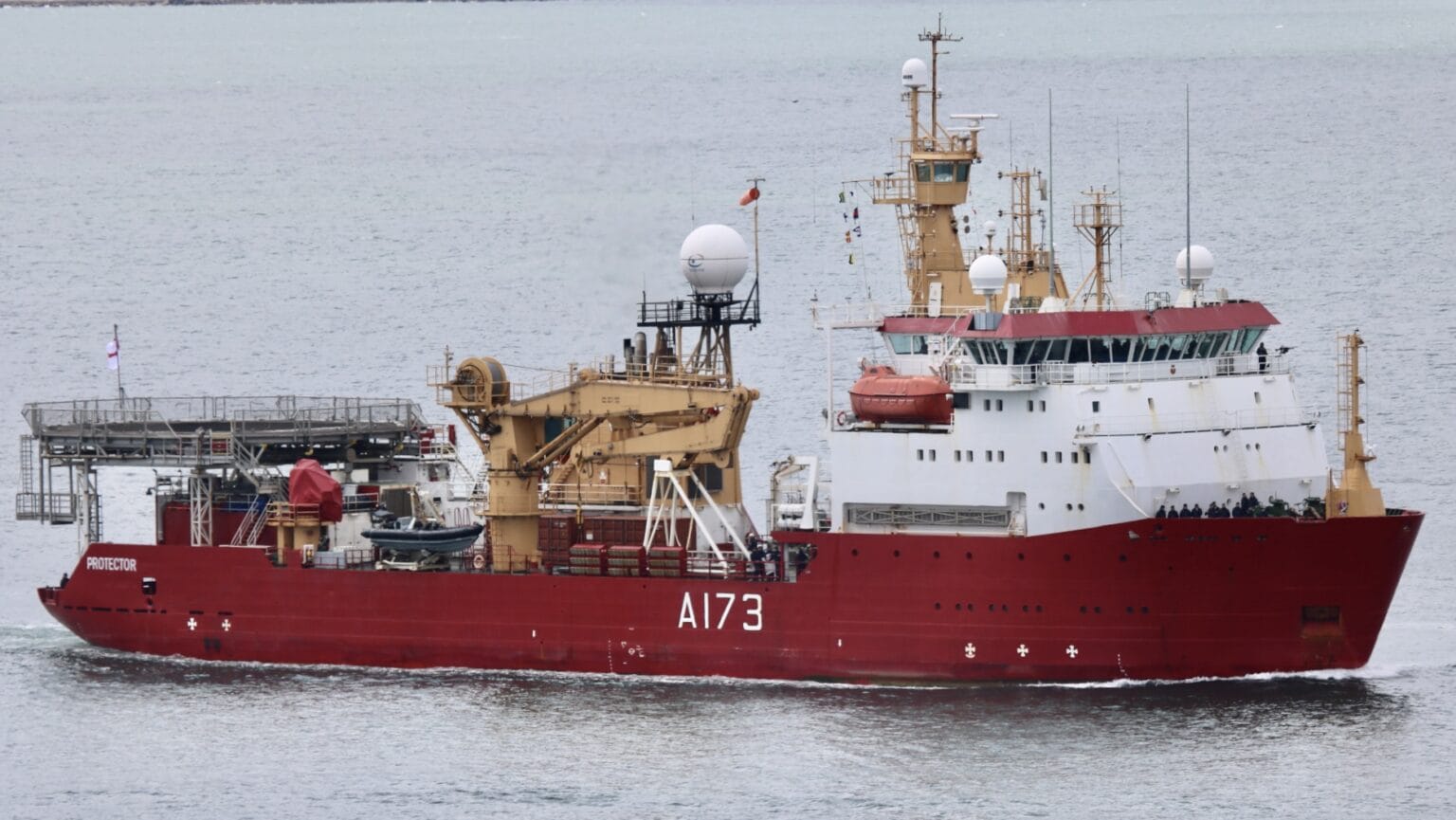 WELCOME HOME TO HMS PROTECTOR